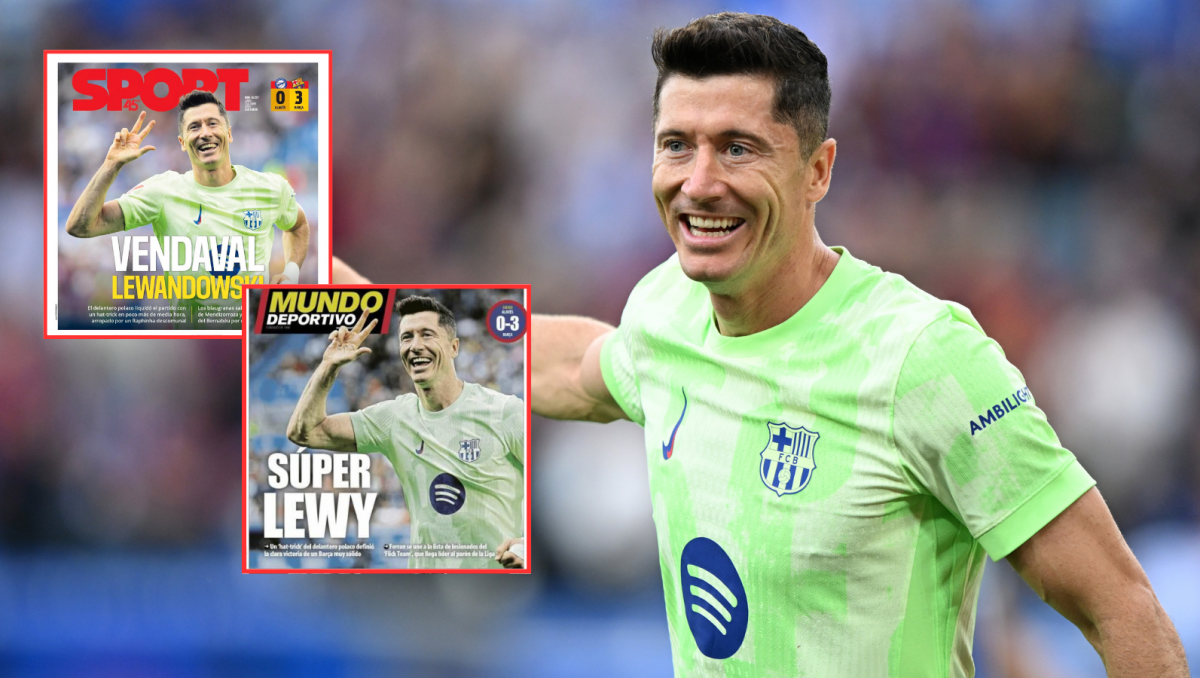 Robert Lewandowski na okładkach w Hiszpanii. Polak chwalony po wielkim ...