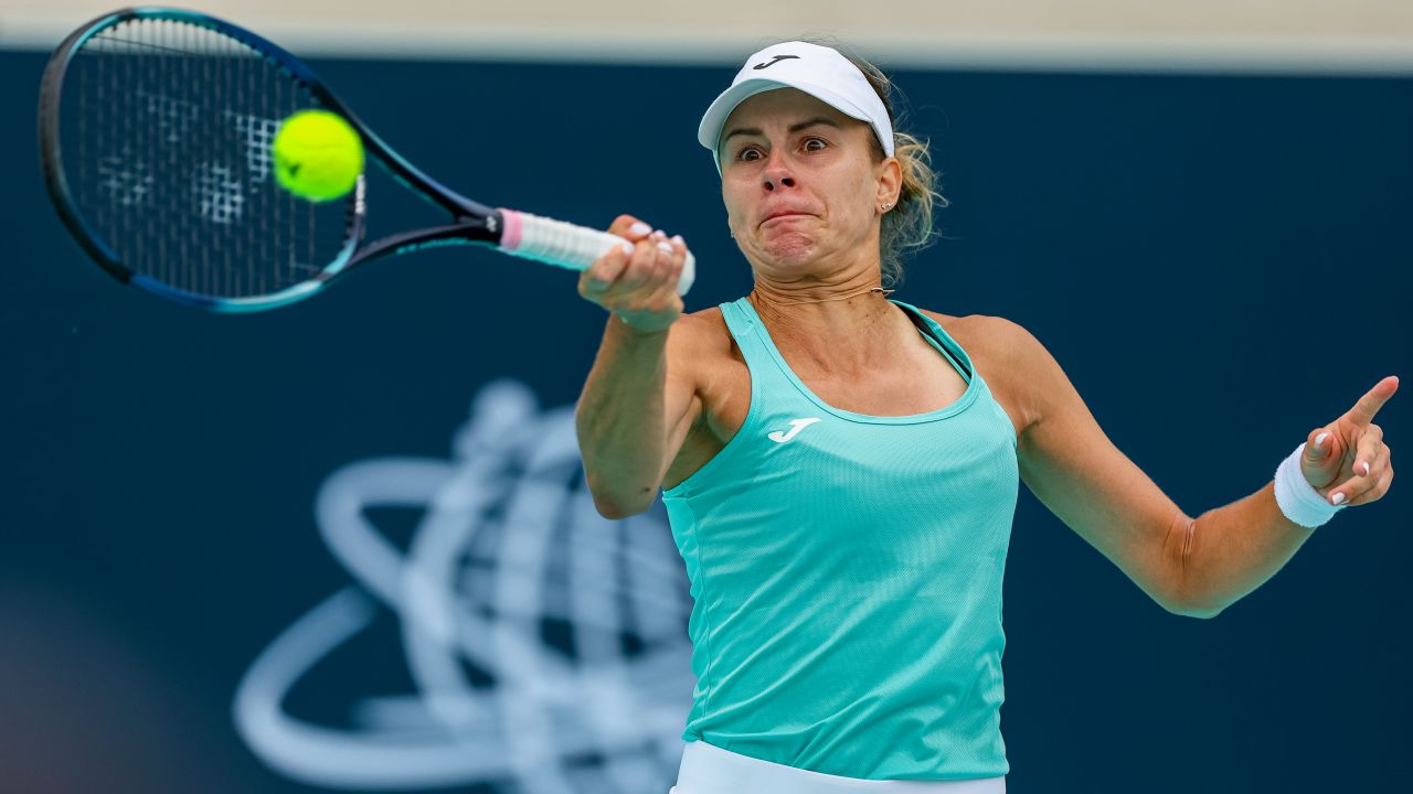 Zaczęła z przytupem, a potem... Szybki koniec Linette w Miami | TVP SPORT