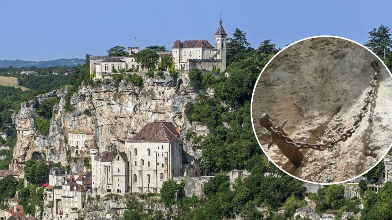 Miecz Rolanda Durandal ukradziony ze skały w mieście Rocamadour ...