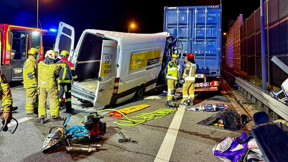 Five dead in horror van crash outside Warsaw
