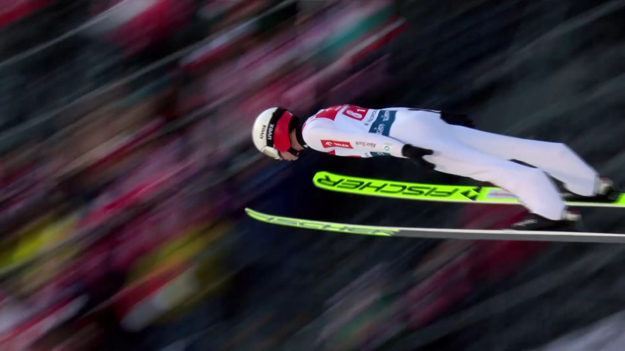 Skoki narciarskie Zakopane 2023. Świetny skok Stocha w serii próbnej. Warunki nie były łatwe ...