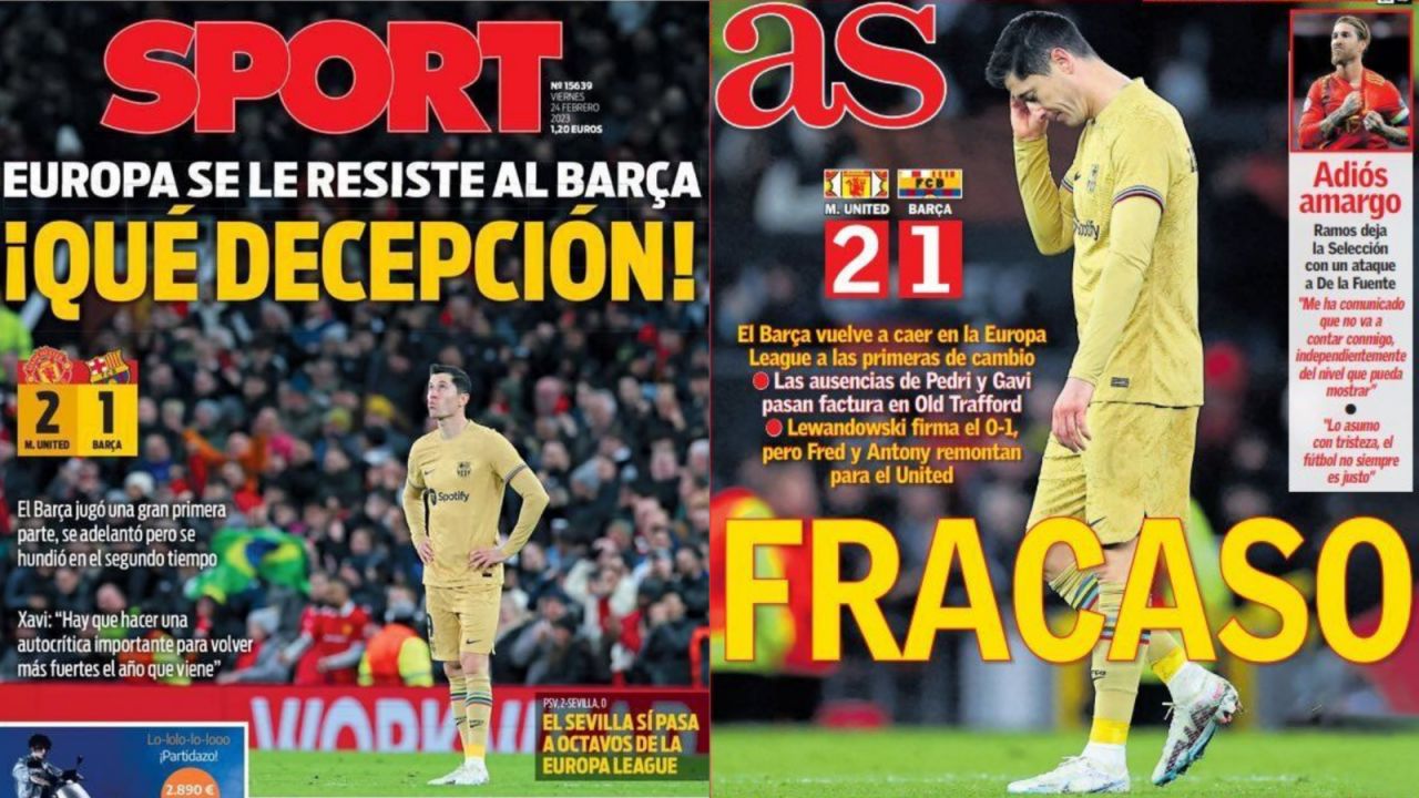 Liga Europy. Hiszpańskie media: "Barca" znowu poza burtą, nie pomógł ...