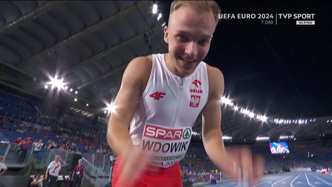 Oliwer Wdowik wygrał bieg eliminacyjny i zatańczył w Rzymie | TVP SPORT