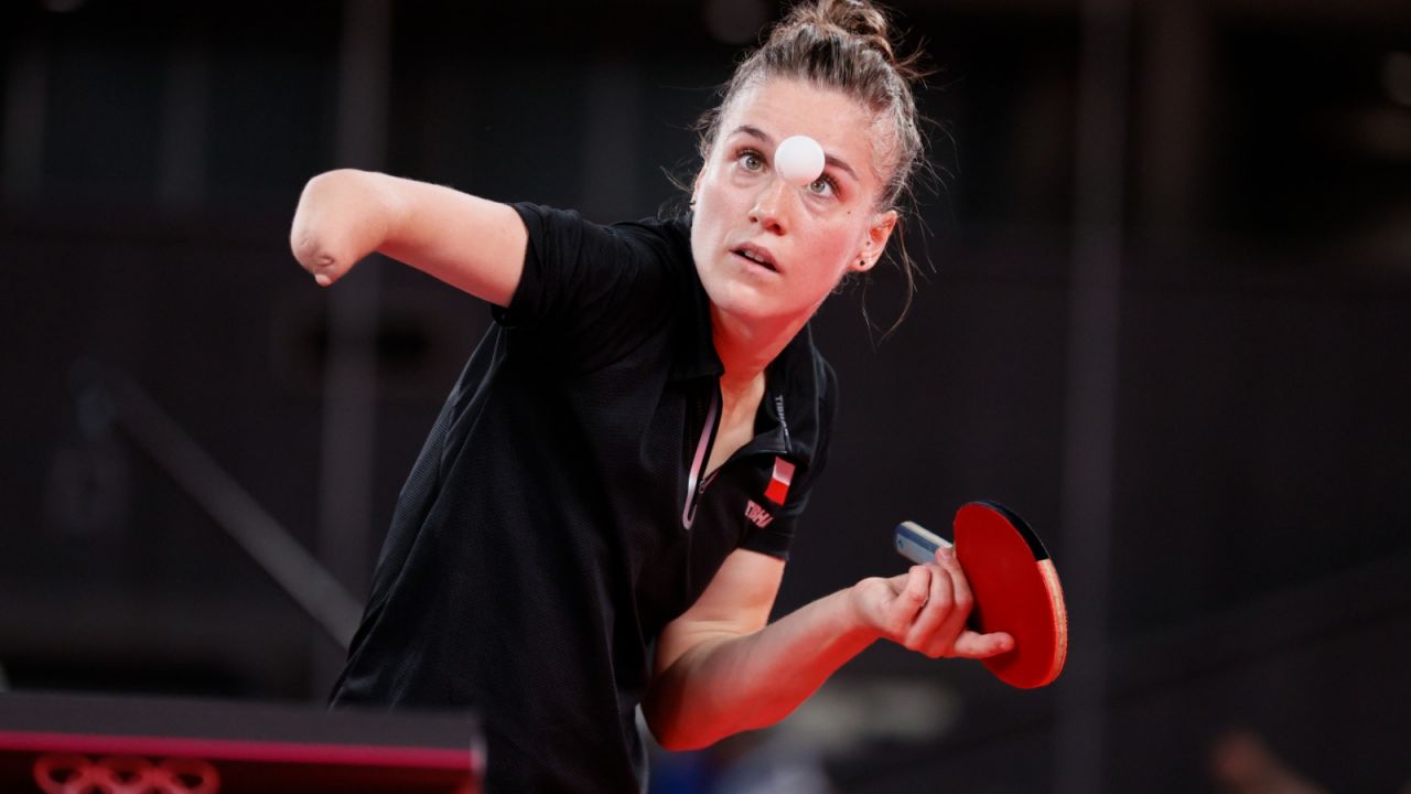 Tokio 2020. Natalia Partyka vs. Michelle Bromley 4:0 (11:3, 11:5, 11:5 ...