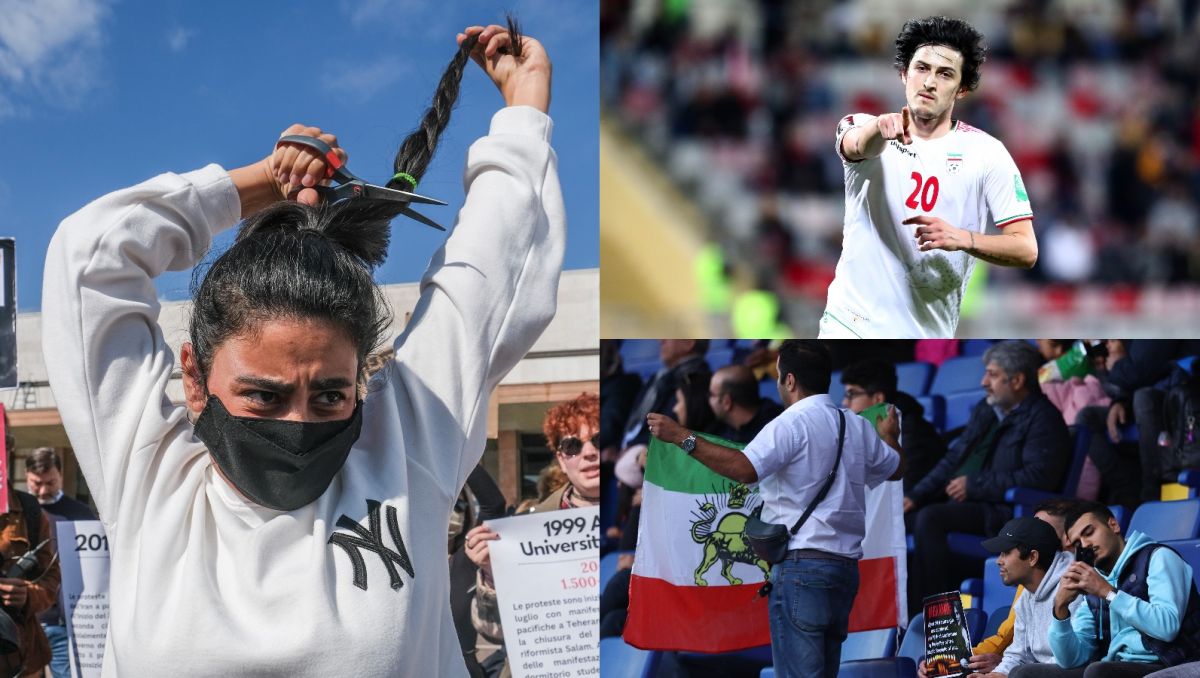 Iran w ogniu protestów po śmierci Mahsy Amini. Piłkarze nieśmiało ...