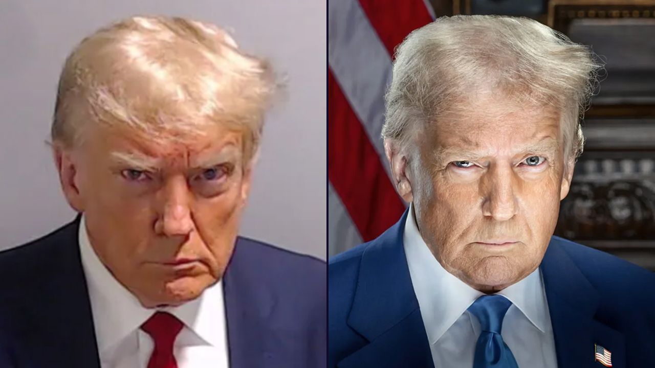 Gotowe zdjęcie Donalda Trumpa na inaugurację jego rządów. Trump w ...