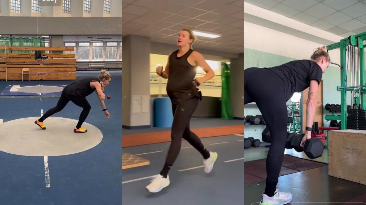 Lekkoatletyka. Adrianna Sułek-Schubert trenuje w zaawansowanej ciąży ...