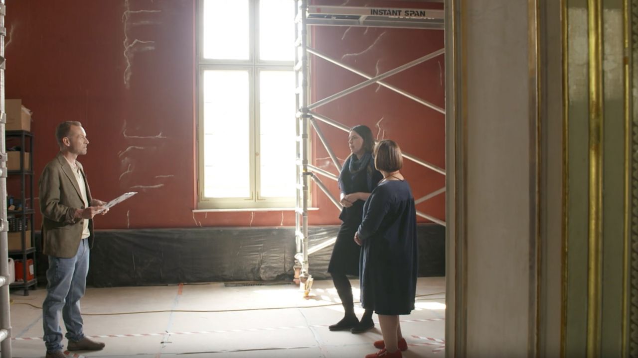 Agnieszka Pawlak i Maria Bator-Krupecka z Muzeum Pałacu Króla Jana III