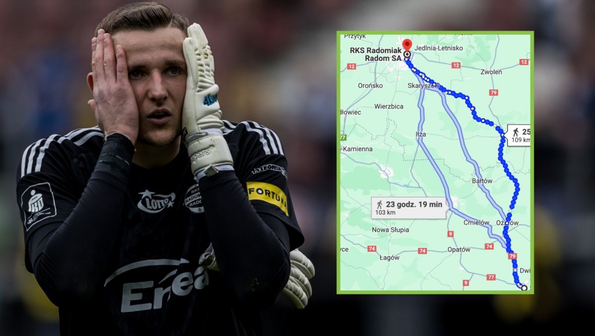 Niesamowity challenge kibica. 25 godzin spaceru dzięki... bramkarzowi ...